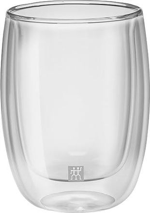 Zwilling Sorrento Doppelwandige Kaffee-Gläser, 2x200 ml, Borosilikatglas, Thermogläser, hitzebeständig, 2-tlg
