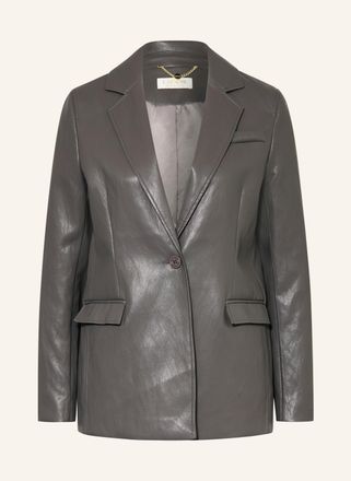 Cat Noir Catnoir Blazer In Lederoptik grau