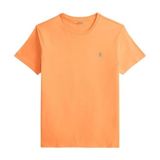 Polo Ralph Lauren Custom Slim-fit Jersey T-shirt - - Tops - Herren - Orange - M