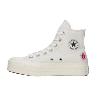 Converse Blumen bestickte Hi-Top Sneakers - - Shoes - Herren - Grau - 35 EU