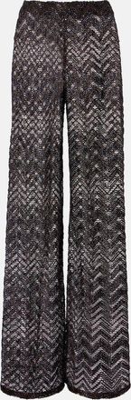 Missoni Weite Hose aus H&auml;kelstrick