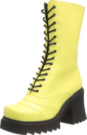 Lamoda Damen On a Buzz Stiefelette, Lemon Pu, 37 EU