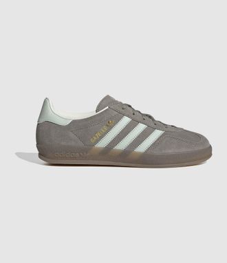 adidas Baskets Gazelle Indoor W Silver Pebble/Linen Green/Gum5