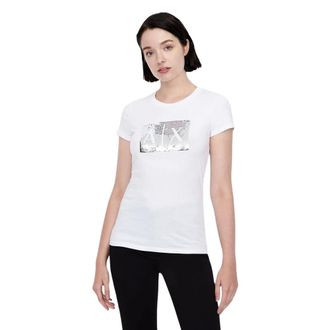 A|X Armani Exchange Damen, Oberteile, Wei&szlig;, MGr&ouml;&szlig;e
