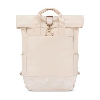Expatri&eacute; Sac &agrave; Dos Femmes Beige - Adele - Rolltop El&eacute;gant pour Universit&eacute;, V&eacute;lo, Travail et Voyage - Grand Backpack pour Ordinateur Portable - D&eacute;perlant