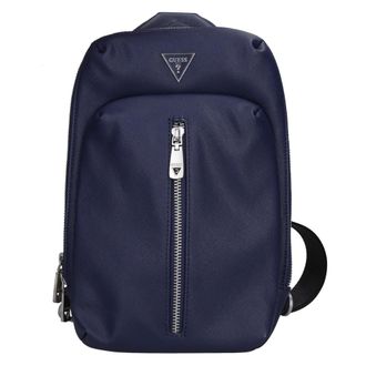 Guess Umh&auml;ngetasche aus Kunstleder - - Bags - Herren - Blau - ONE SIZE