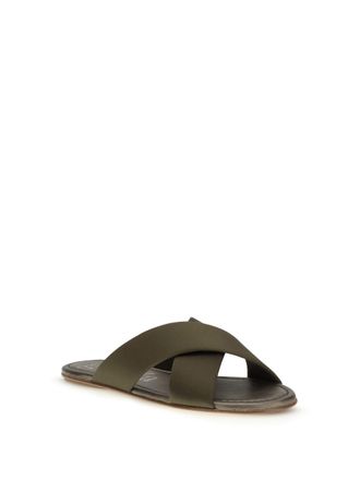 Pedro Garcia Womens Pavana Sandals Olivade Satin