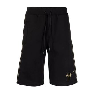 Giuseppe Zanotti Schwarze Baumwoll-Elegante Bermuda-Shorts - - Shorts - Herren - Schwarzk - S