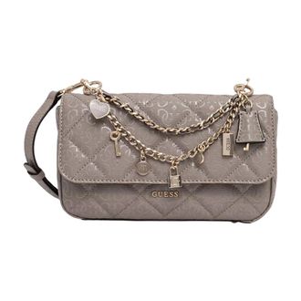 Guess Sac bandouli&egrave;re Libby - Femme - Sacs - Beige - Taille: ONE Size