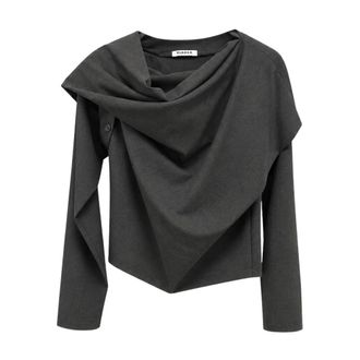 P.A.R.O.S.H. Bluse - - Blouses & Shirts - Damen - Grau - M