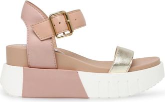 Steve Madden Femme, Chaussures, Rose, Taille: 35 1/2 EU Sandales Plates