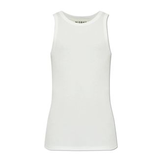 Misbhv Misbhv, Homme, Tops, Blanc, Taille: XS Haut c&ocirc;tel&eacute;