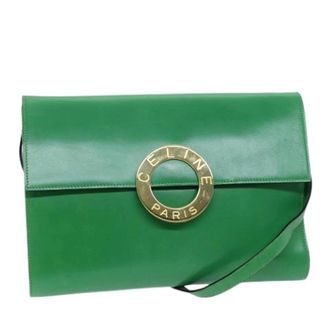Celine Sac bandouli&egrave;re vintage Pre-owned - Femme - Pre-owned - Vert - Taille: ONE Size