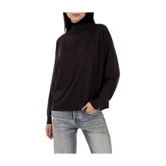 Kaos Oversized Rollkragenpullover - - Knitwear - Damen - Schwarzk - L