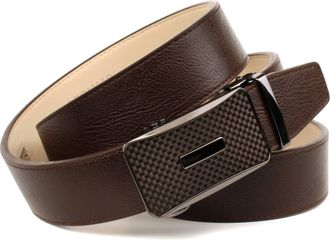 Anthoni Crown Herren Ledergürtel Gürtel, braun, 85