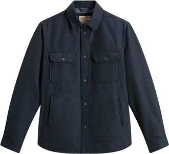 Woolrich Homme, Vestes, Bleu, Taille: XL Giacca a camicia in Light Ramar