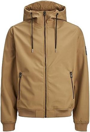 Jack & Jones Jjebasic Softshell Hood Noos Veste, Homme, Otter, XXL