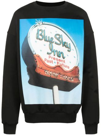 Blue Sky Inn sweat en coton à imprimé graphique - Noir