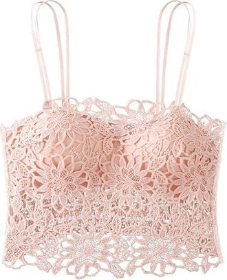 Generic Bustiers de sport pour femme - Bretelles r&eacute;glables - Couverture compl&egrave;te - Soutien-gorge confortable sans armatures - Soutien-gorge sans armatures, Ro