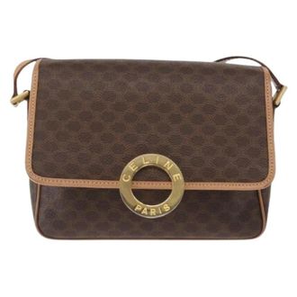 Celine Pre-owned Vintage macadam shoulder bag - Femme - Pre-owned - Brun - Taille: ONE Size
