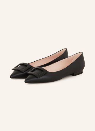 Roger Vivier Ballerinas Stefania schwarz