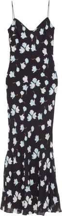 Self Portrait Femme, Robes, Multicolore, Taille: 38 FR Robe Bleue Sans Bretelles avec Décoration Hotfix