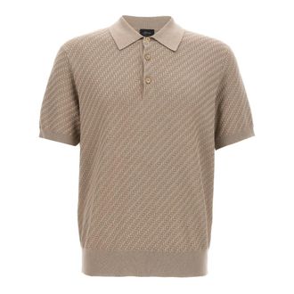 Brioni Homme, Tops, Beige, Taille: XL Polo Chemises