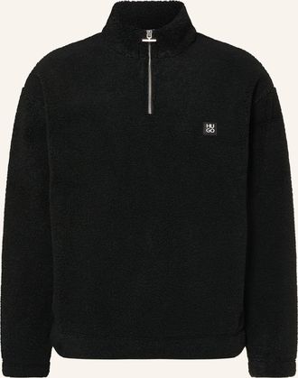 HUGO BOSS Hugo Schlupfjacke Derylong Aus Teddyfell schwarz