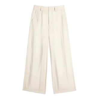 Christophe Lemaire Femme, Pantalons, Beige, Taille: 46 FR Pantalon Tailleur Droit