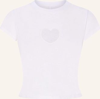 SKIMS Skims Lounge-Shirt Worn In Jersey weiss