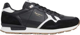 Pepe Jeans London Herren Brit Supra M Sneaker, Black, 41 EU