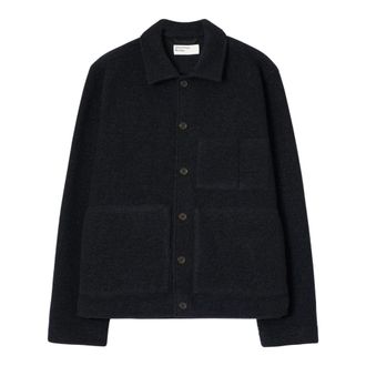 Universal Works Veste Uniform en laine polaire - Homme - Vestes - Bleu - Taille: M