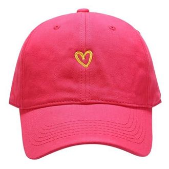 Generic Casquette Baseball Femme Coiffe Classique en Coton lav&eacute; avec Motif coeur offrant Douceur respirabilit&eacute; et polyvalence de Style