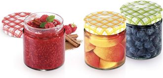 Tescoma Einkochgläser TESCOMA DELLA CASA 400 ml, 3 St, Trasparente/Tappo Multicolore