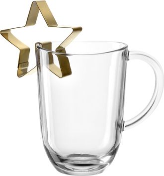 Leonardo Leonardo Tasse SILENZIO 380 ml mit Stern, sp&uuml;lmaschinengeeignet, mikrowellengeeignet, Max. 100&deg;C