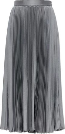 Jil Sander Femme, Jupes, Gris, Taille: 38 FR Jupe pliss&eacute;e en twill technique