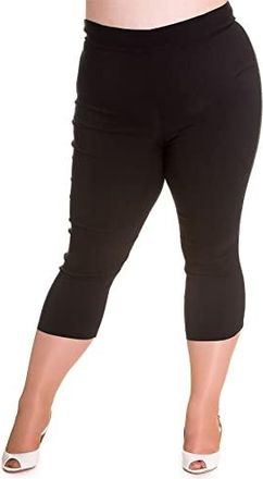 Hell Bunny Tina Ann&eacute;es 50 Vintage Capri 3/4 Pantalon (4XL - 50-52)