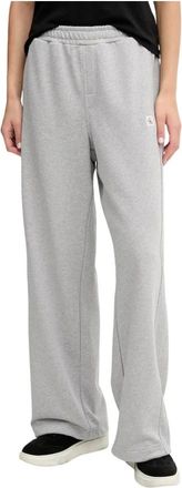 Calvin Klein Jeans Femme, Pantalons, Gris, Taille: 40 FR Pantalon en coton avec fermeture &agrave; lacets et poches