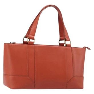 Burberry Sac &agrave; main vintage Pre-owned - Femme - Pre-owned - Orange - Taille: ONE Size