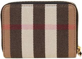 Burberry Porte-cartes zipp&eacute; en cuir - Femme - Accessoires - Noir - Taille: ONE Size