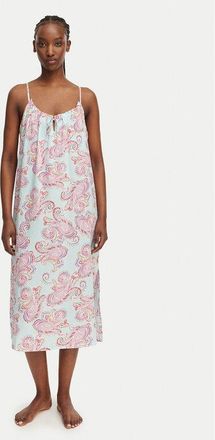 Lauren Ralph Lauren Nachthemd ILN02506 Hellblau Relaxed Fit
