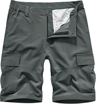 Generic 2026 Pantalon cargo pour homme Coupe ajust&eacute;e Stretch Denim Short d&eacute;chir&eacute; Skinny Jean pour homme Mode Droit Confortable Taille Flex Short, E, 54