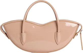 Fiorucci Womens Mini Lips Vinyl Bag Nude Polyurethane Shoulder