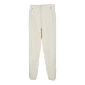 Brunello Cucinelli Chinos mit B&uuml;ndchen - - Trousers - Herren - Beige - L