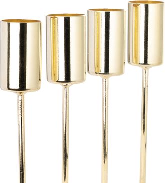 dio Only for You 4er Set Kerzenpick für Stabkerzen | Gold Kerzenhalter Dekoration