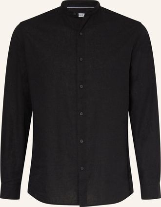 Paul Paul Hemd Comfort Fit Mit Stehkragen schwarz
