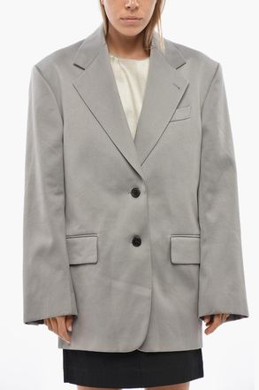 Dries Van Noten Zweiknopf-Blazer aus Baumwolle mit klassischem Revers Dries Van Noten