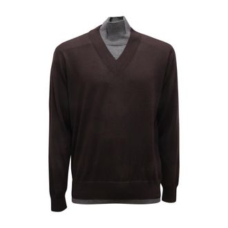 Paolo Pecora Maglione Lupetto Pullover - - Knitwear - Herren - Braun - M
