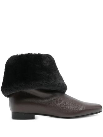 Toteme Stiefel mit Shearling - Braun