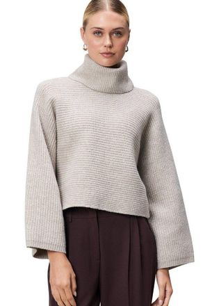 Zero Strickpullover Damen mit Rollkragen (1-tlg) Plain/ohne Details
